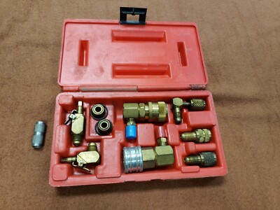 Blue-Point Air Conditioning Adapter Set 9 Piece PB45A Case PB45B USA ...