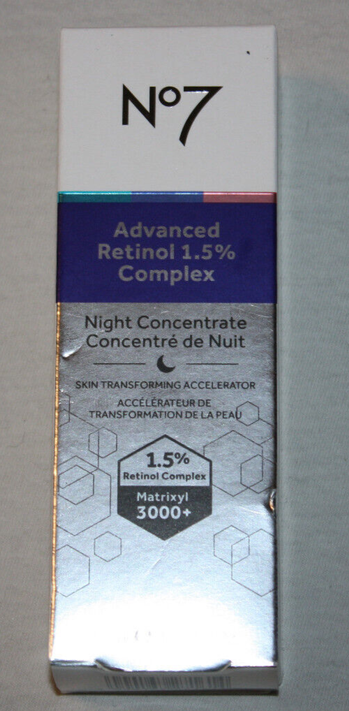 No7 Advanced Retinol 1.5% Complex Night Concentrate Serum 1 fl oz 30 mL NEW | eBay