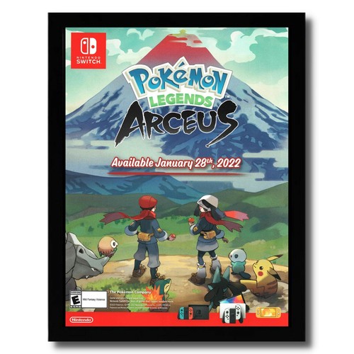2021 Pokemon Legends: Arceus Framed Print Ad/Poster Nintendo Switch ...