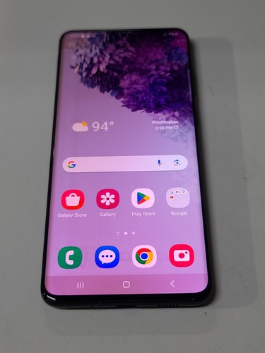 Samsung Galaxy S20 Plus 5G SM-G986U, 128GB, Black, Heavy Shadow, Fair ...