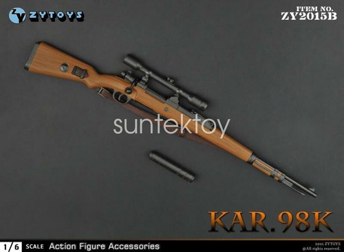 ZY Toys ZY2015B WWII German KAR 98K Sniper Rifle 1/6 Fit for 12" Action ...