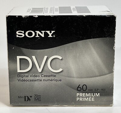 Sony DVC 60 Minutes Digital Camera Cassettes DVM60PRRJ Mini DV NEW ...