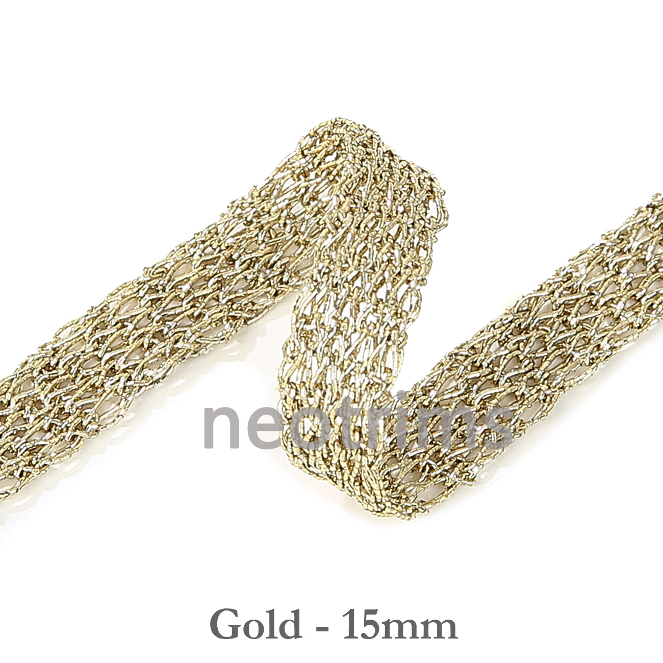 Metallic Gold Silver Trimming Ribbon Braid Lurex Textured Weave,5 ...