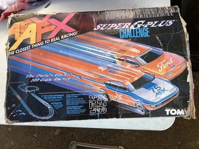 Tomy AFX Super G-Plus Challenge HO Slot Car Track & Cars Works Read ...
