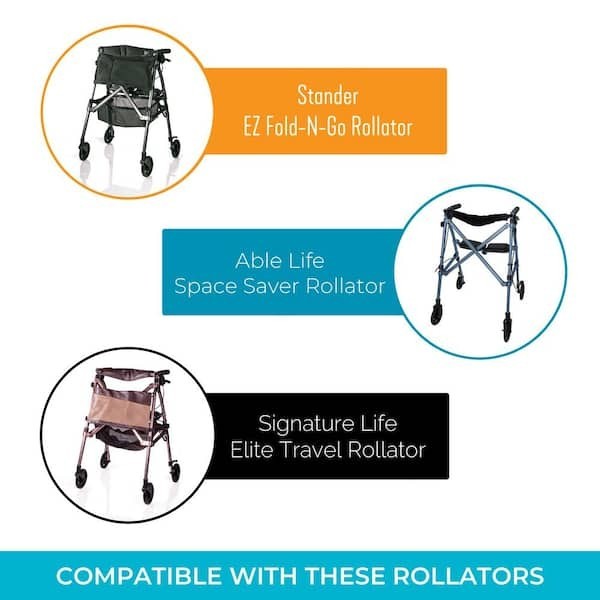 NEW Replacement Wheels Walker Rollator 6 In. (Set of 2) for Stander ...