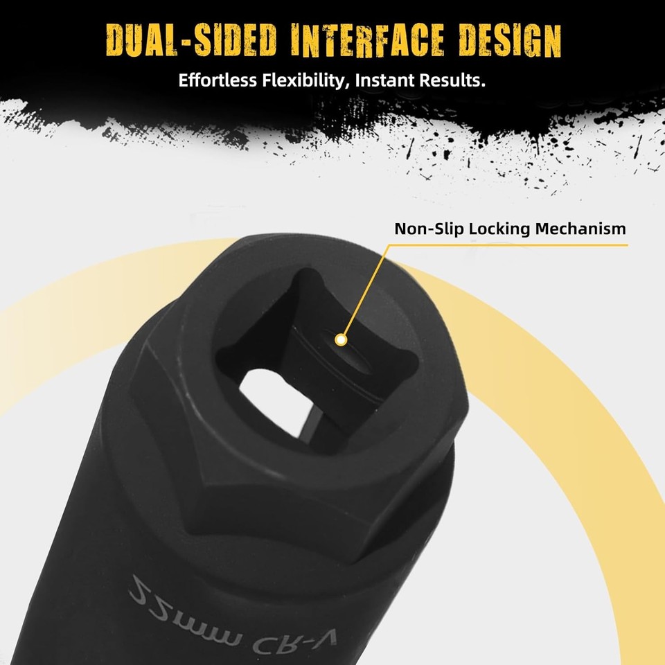 O2 Sensor Socket, 1/2 Inch Drive by 7/8 Inch Oxygen Sensor Socket ...