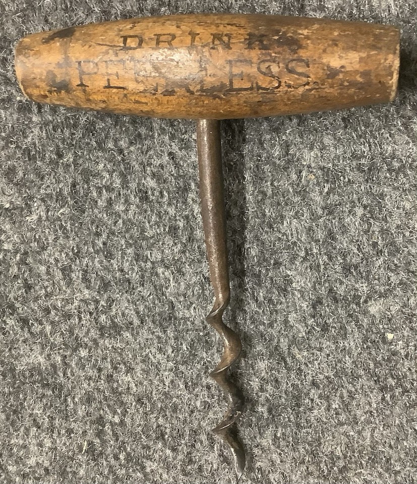 Antique 1800s John Gund Brewing La Crosse Peerless Corkscrew Bottle Keg ...