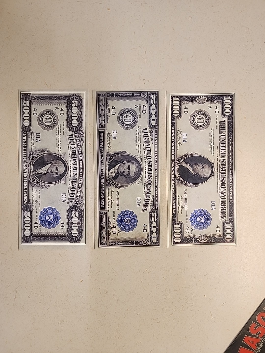 US Currency *REPRODUCTION* Lot 1 | eBay