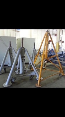 Malabar 60 ton tripod used aircraft jacks (FULL SET) | eBay