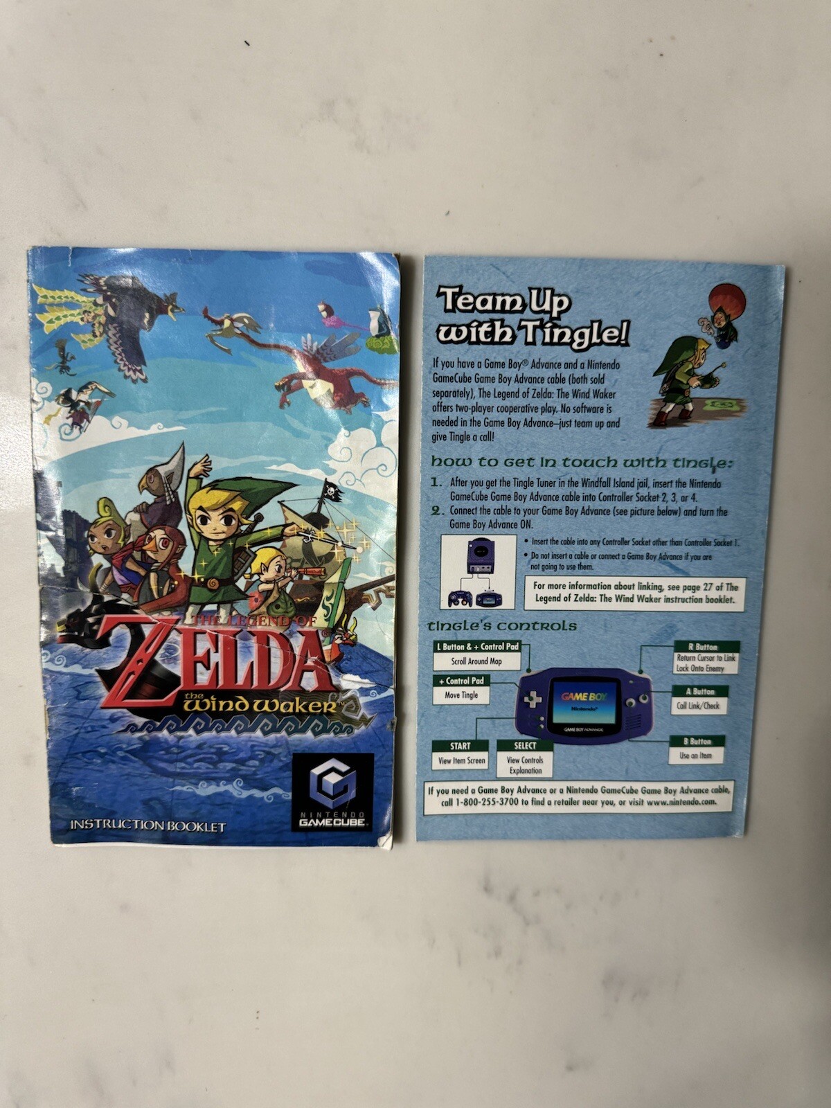 Legend of Zelda: The Wind Waker (GameCube) Manual Booklet ONLY SHIPS ...