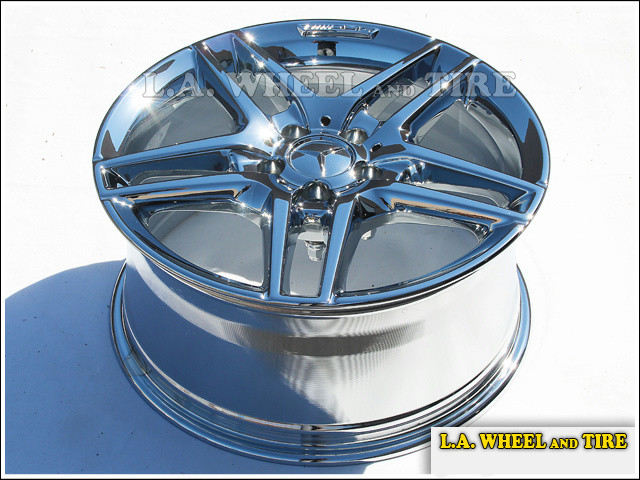 Set of 4 Chrome 18" Mercedes E300 E350 E400 E550 Sedan AMG Wheels 85398 ...