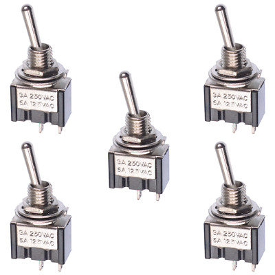 5 x On/Off Mini Small Toggle Switch Model Railway Miniature SPST 12V | eBay UK