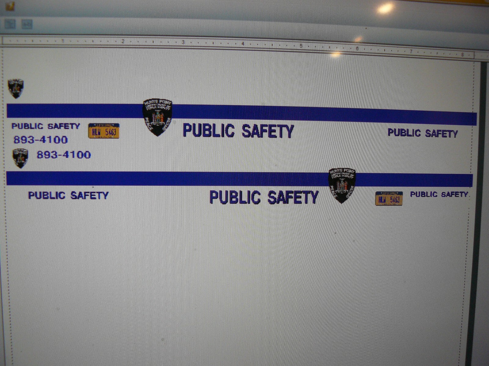 Hunts Point New York Public Safety Vehicle Decals 1:64 two for one ...
