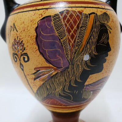 Ares God Hera Goddess Rare Hand Painted Ancient Greek Art Vase Amphora ...