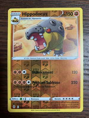 Carte Pokémon REVERSE Hippodocus 085/203 EB07 Evolution Céleste FR NEUF ...