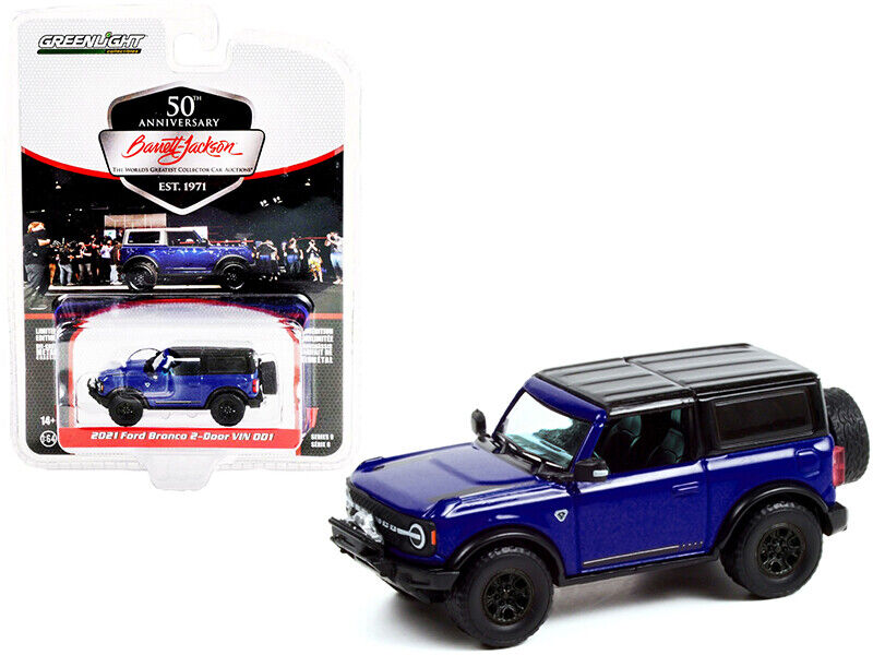 1/64 Greenlight 2021 Ford Bronco 2-Door VIN #001 & Black Top 1/64 Greenlight 2021 Ford Bronco 2-Door VIN #001 & Black Top