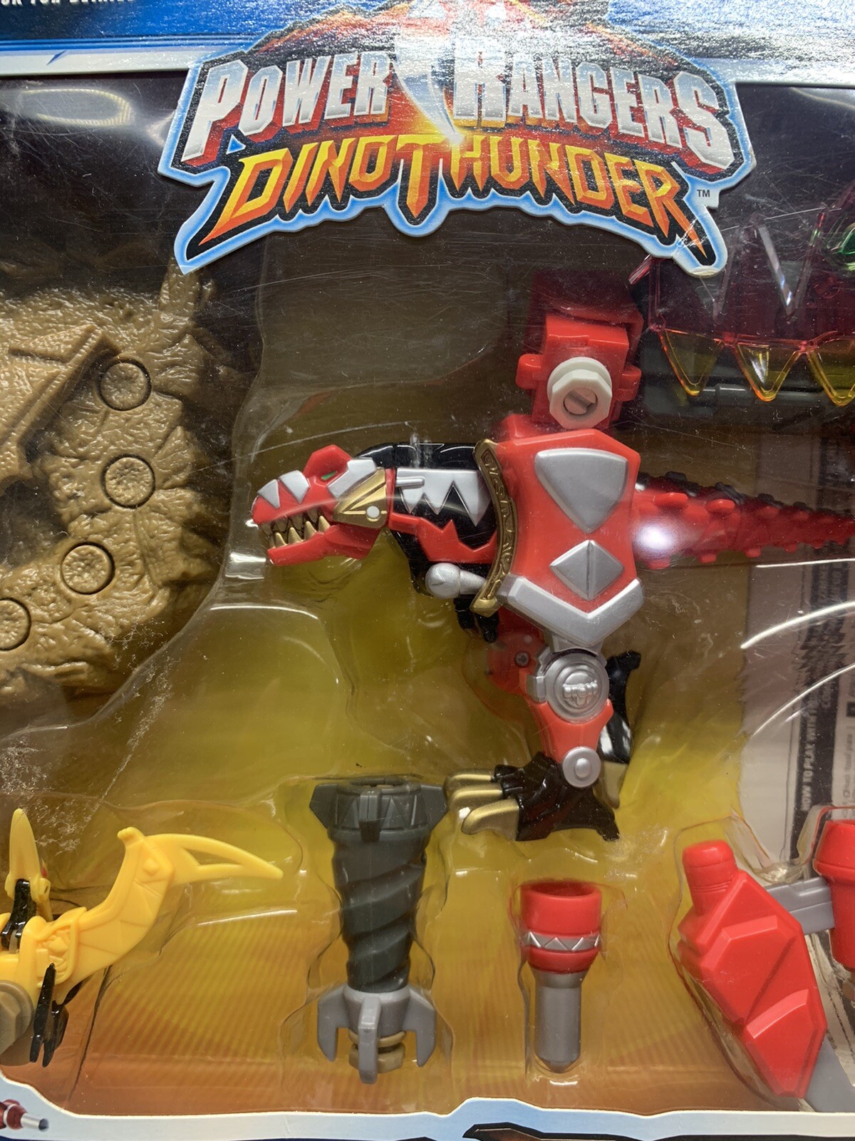 Power Rangers Dino Thunder Dino Red Zord Controller Fossil Finder ...