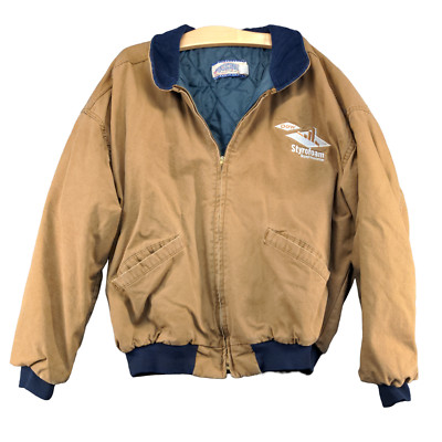 Dunbrooke Workwear Men's Full Zip Jacket Brown XL DOW Embroidered ...