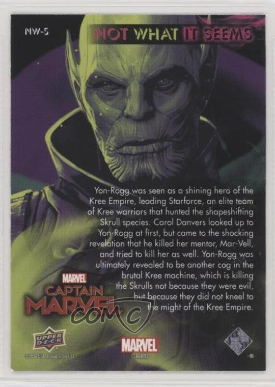 2020 Marvel Avengers Endgame & Captain Silver Spectrum 18/125 Yon-Rogg ...