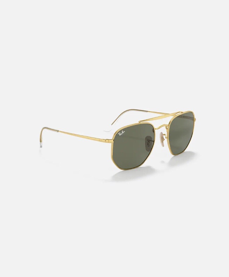 New RAY-BAN Sunglasses MARSHAL RB3648 001 53-21 Gold Frame w/ G-15 ...