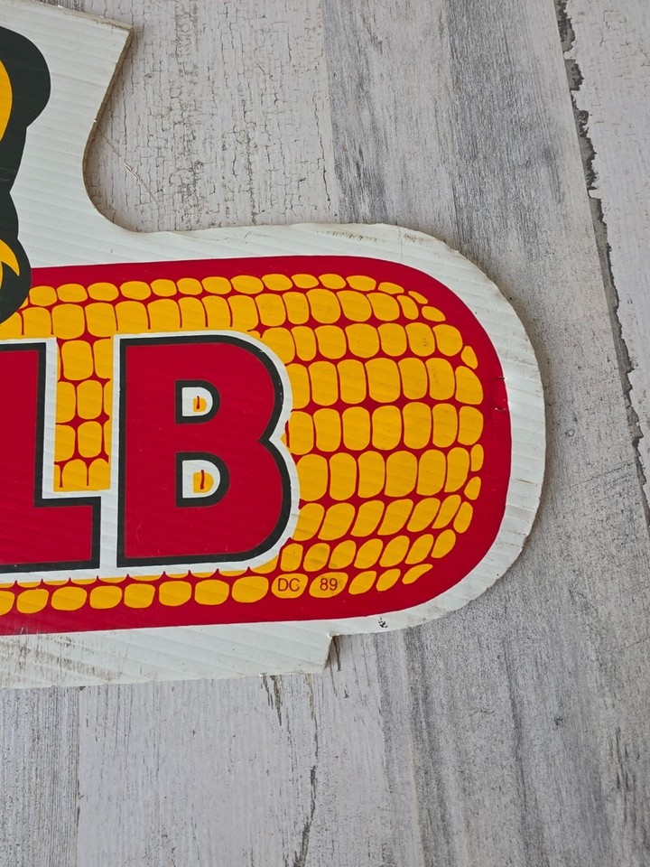 Dekalb seed corn sign vintage store hanging cardboard display | eBay