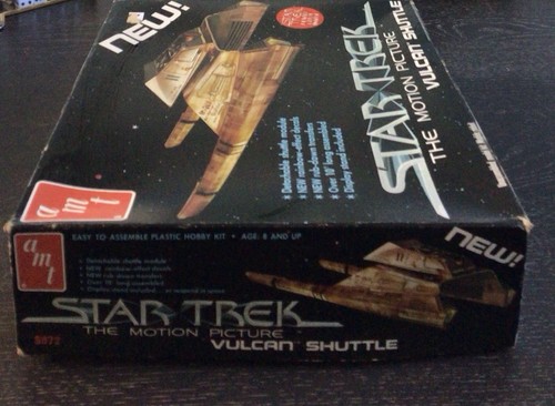 Vintage 1979 AMT Model Kit of Star Trek Vulcan Shuttle Damaged Box ...