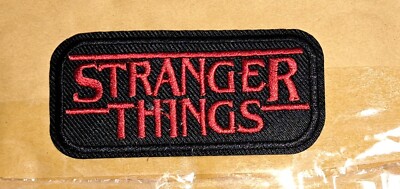 Stranger Things Fan Embroidered Iron-On/Sew-On Patch Applique Motif | eBay