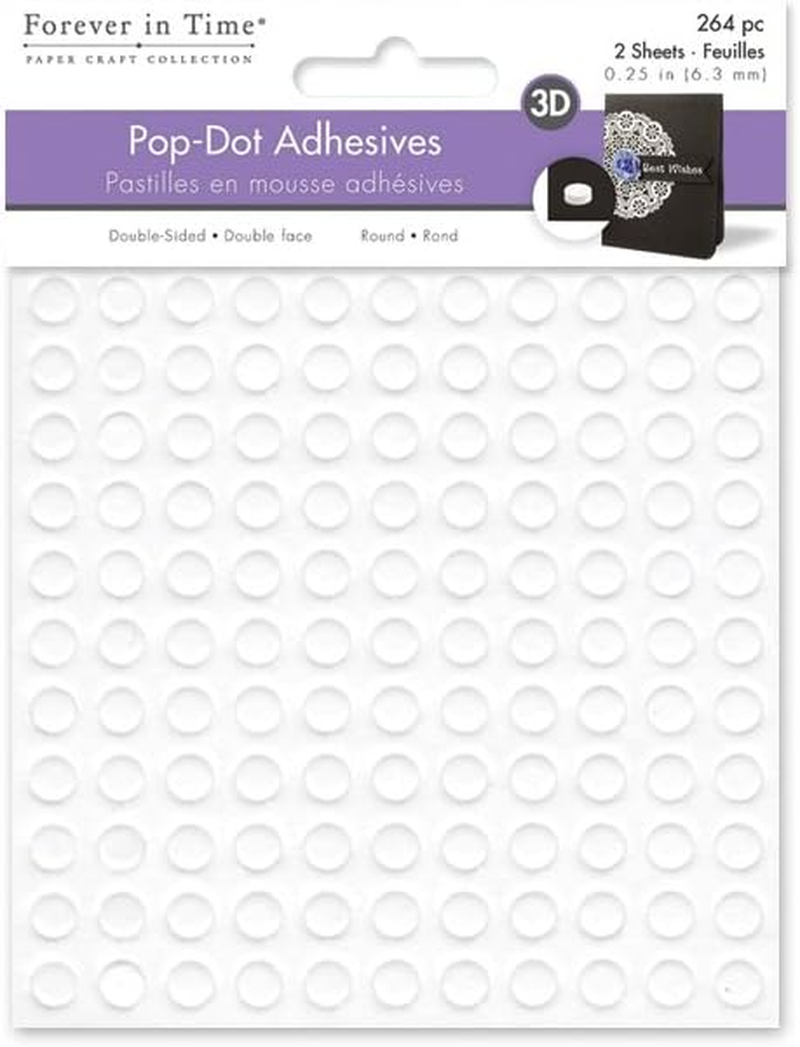 3D Pop Dots for Scrapbook, 264-Piece, 0.25" 313106489465| eBay