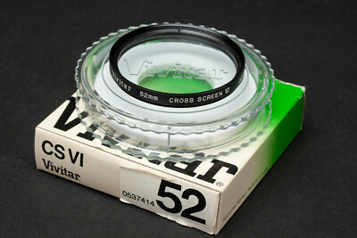 Vivitar 52mm Cross Screen VI Special Effects Lens Filter | eBay