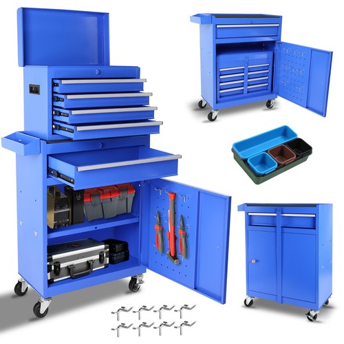 Tool Chest,5-Drawer Rolling Tool Storage Cabinet with Enhanced ...