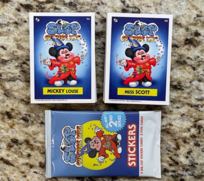 Slop Culture Kids Series 2 Base Set 90 Sticker Cards + Wrapper Pop GPK ...