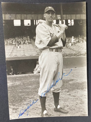 Dixie Walker (d.82) Signed Original 4x6" Photo Brooklyn Dodgers Detroit ...
