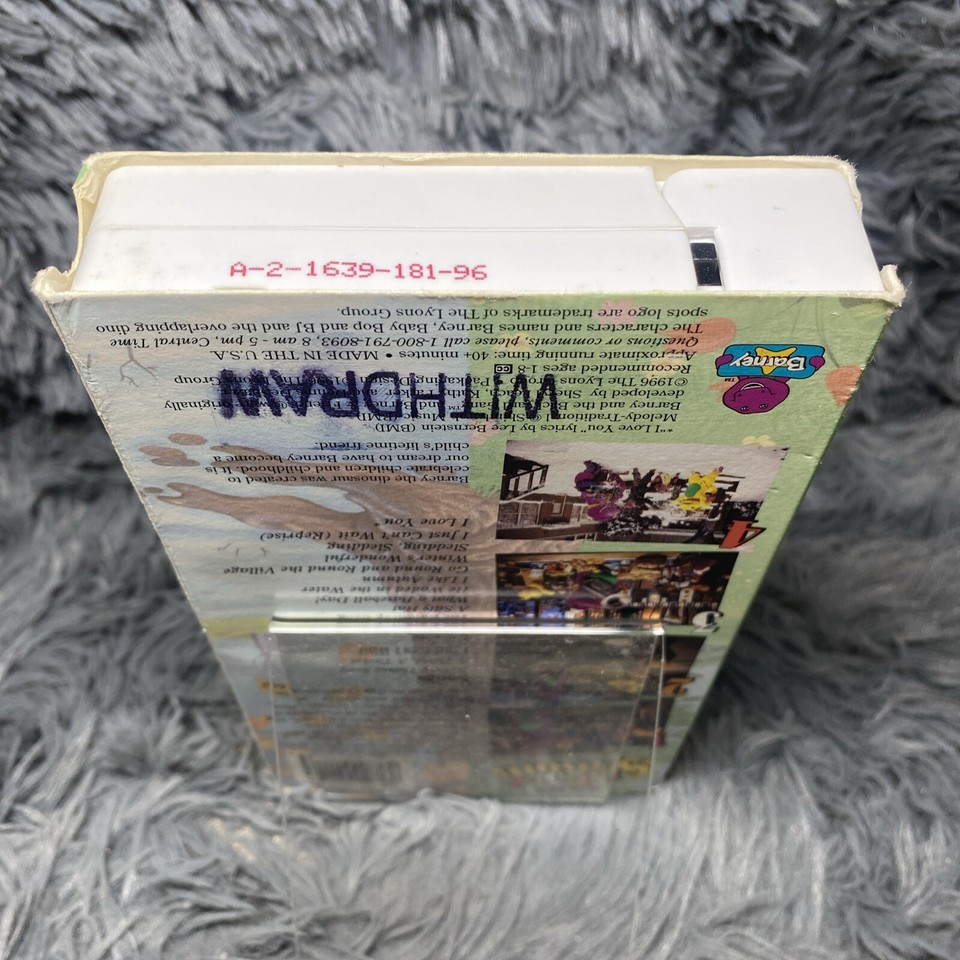 Barney's 1-2-3-4 Seasons VHS 1996 Classic Collection Cartoon Tape Movie ...