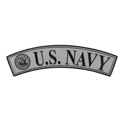 U.S. Navy Reflective Top Rocker Patch, Military Rocker Patches | eBay