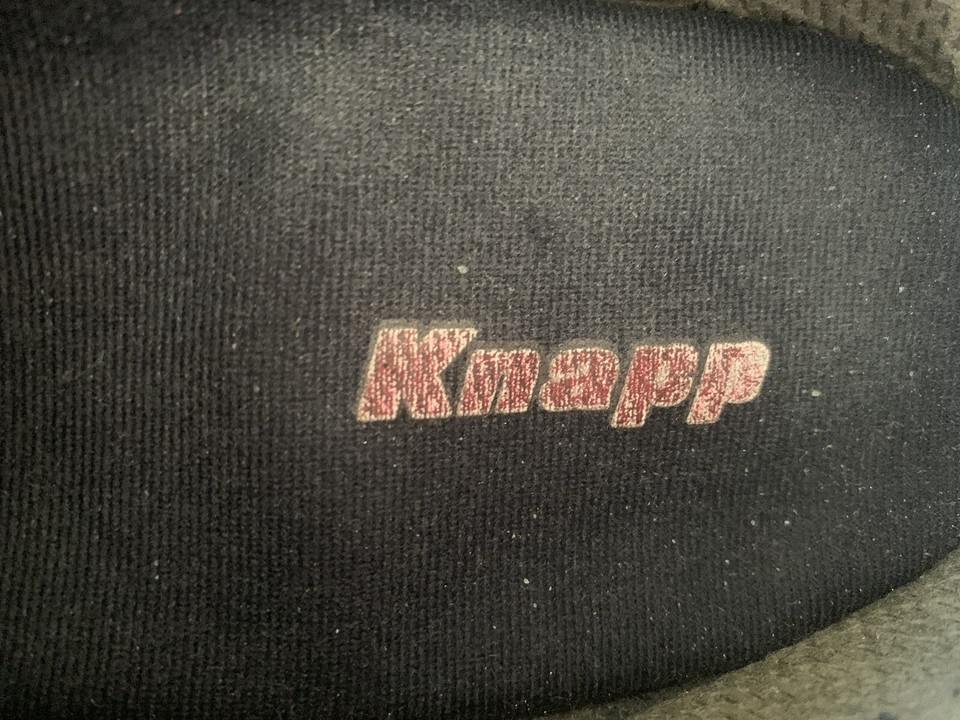 Knapp Oxford Black Leather Oil Resistant Shoes Men Size 9 EEE Wide ...