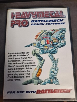 RARE 2005: Heavymetal Pro Battlemech Design Software PC Windows 95/98 ...