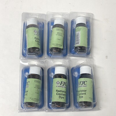 FJC 4928 Radiator Coolant Dye, 1 Oz - Lot of 6; 4928D | eBay
