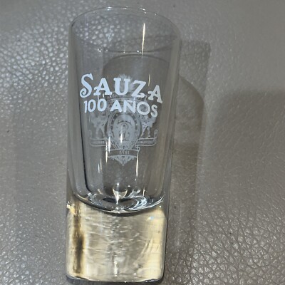 SAUZA Tequila 100 Años- Shot Glass- Logo Crest On Front Side In White ...