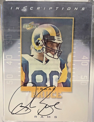 1999 Inscriptions ISAAC BRUCE Auto!!! Rams HOF | eBay