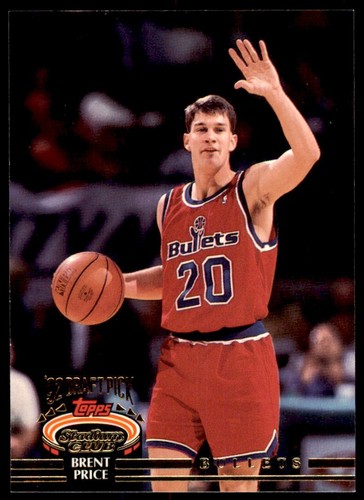 1992-93 Stadium Club Brent Price Washington Bullets #255 | eBay