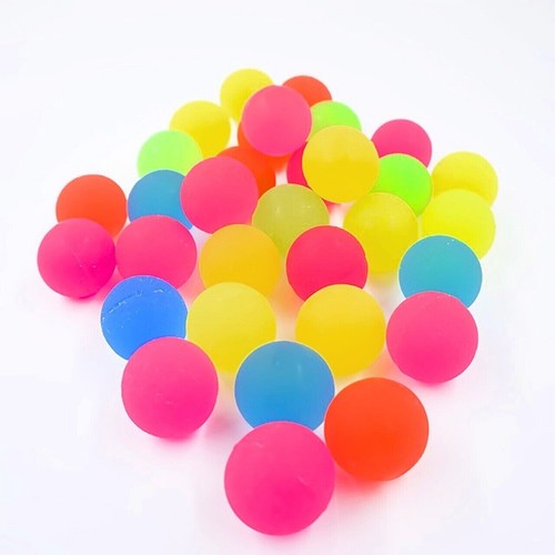 50x Rubber Bouncy Balls Jet Balls Bouncing Kids Loot Party Bag Fillers ...