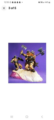 Frank Frazetta THREE SNOW GIANTS resin-statue new ltd 1000 by Reel Art ...