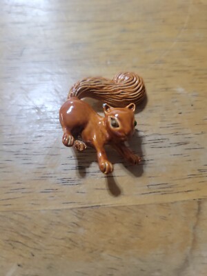 Vintage Signed Gerrys Red Brown Metal Squirrel Pin Brooch | eBay