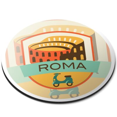 Round Mouse Mat Roma Italy Rome Travel Europe Holiday #58820 | eBay UK