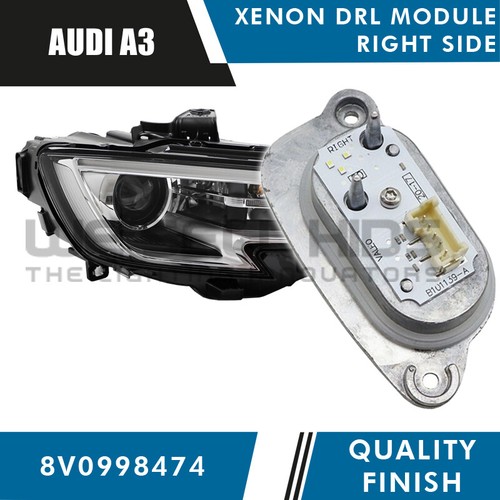1X AUDI A3 S3 RS3 8V XENON HEADLIGHT DRL Turn Signal MODULE 8V0998474 ...