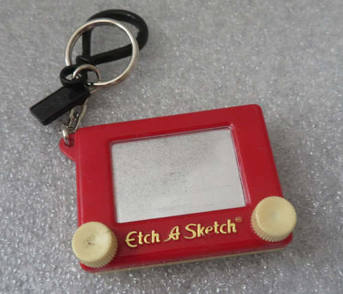 Etch A Sketch Drawing Toy Miniature Keychain WORKS! Basic Fun VINTAGE 1994 Retro | eBay