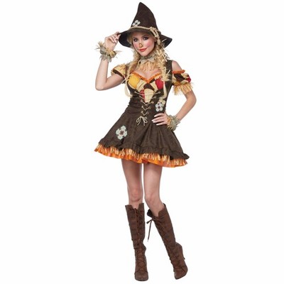 Sassy Scarecrow Deluxe Wizard Of Oz Story Book Week Halloween Womens ...
