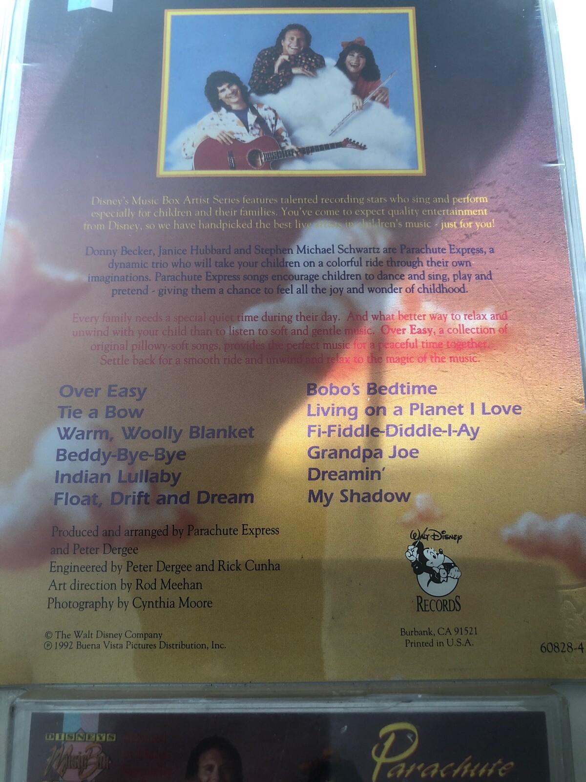 Disney Artists Parachute Express Over Easy Cassette Tape W/ Lyric Book ...