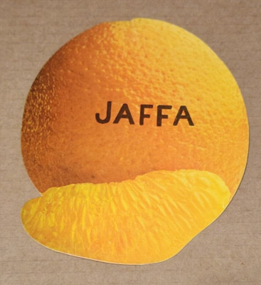 Jaffa Oranges Vintage Two Sided Advertising Cardboard Display Card 6 ...