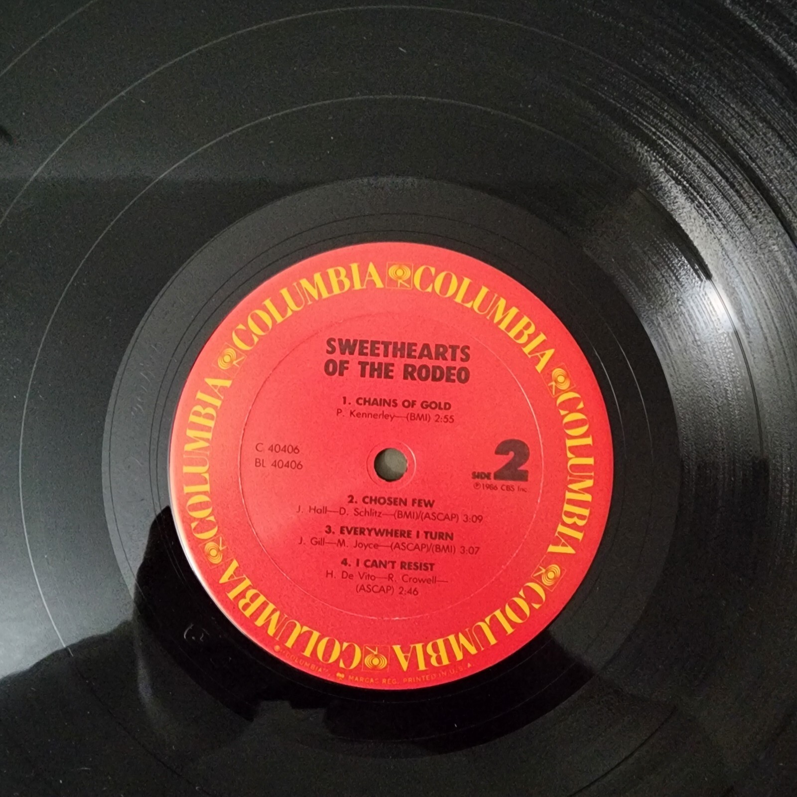 Sweethearts Of The Rodeo 1986 Columbia R49 | eBay